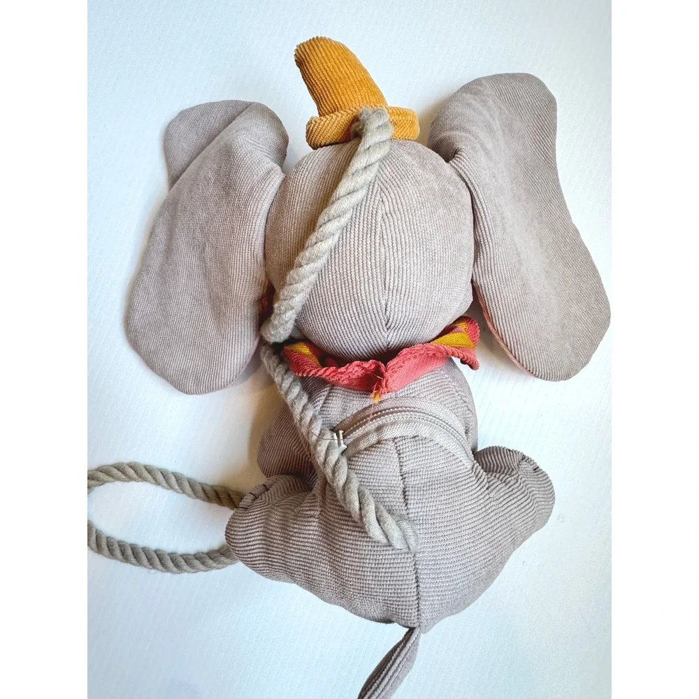 Zara | Accessories | Disney Zara Dumbo Plush Corduroy Elephant Purse ...